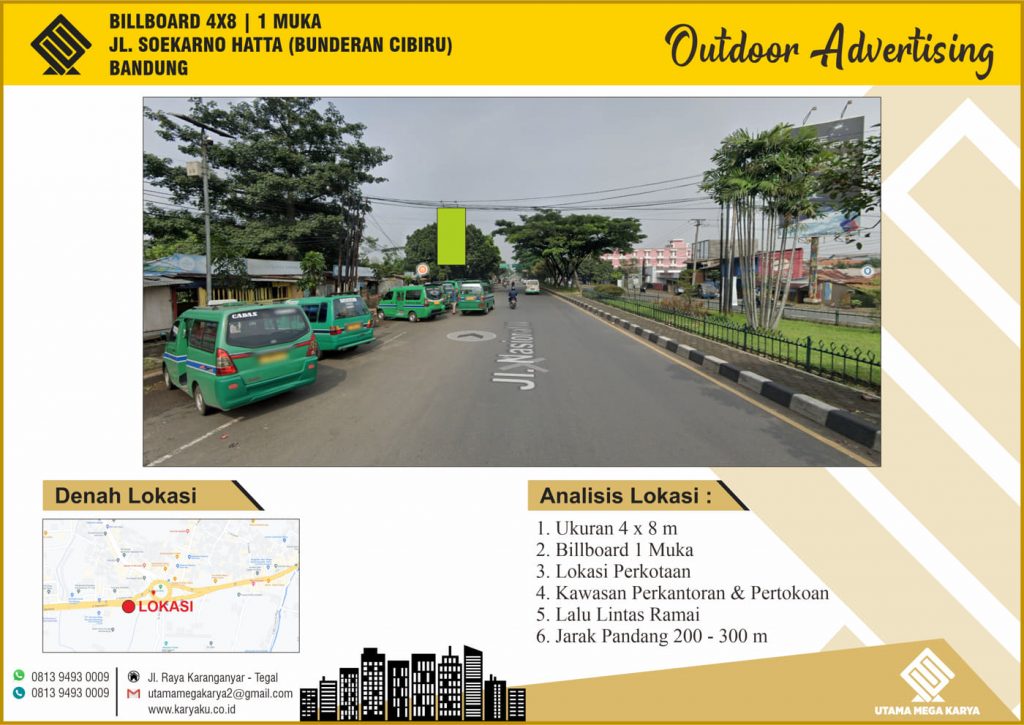 Sewa Titik Billboard dan Baliho di Bandung, Jl. Soekarno Hatta ...